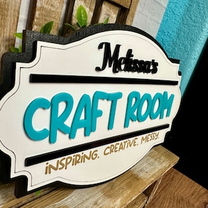 Craft Room Sign/personalized Craft Room Sign/she Shed Sign/craft Area ...