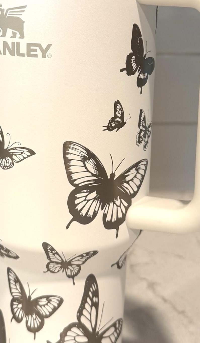 40oz Butterfly Stanley/butterfly Cup/40oz Butterfly Wrap/butterflies on ...