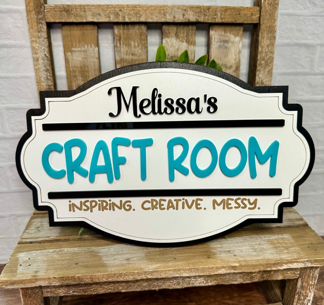 Craft Room Sign/personalized Craft Room Sign/she Shed Sign/craft Area ...