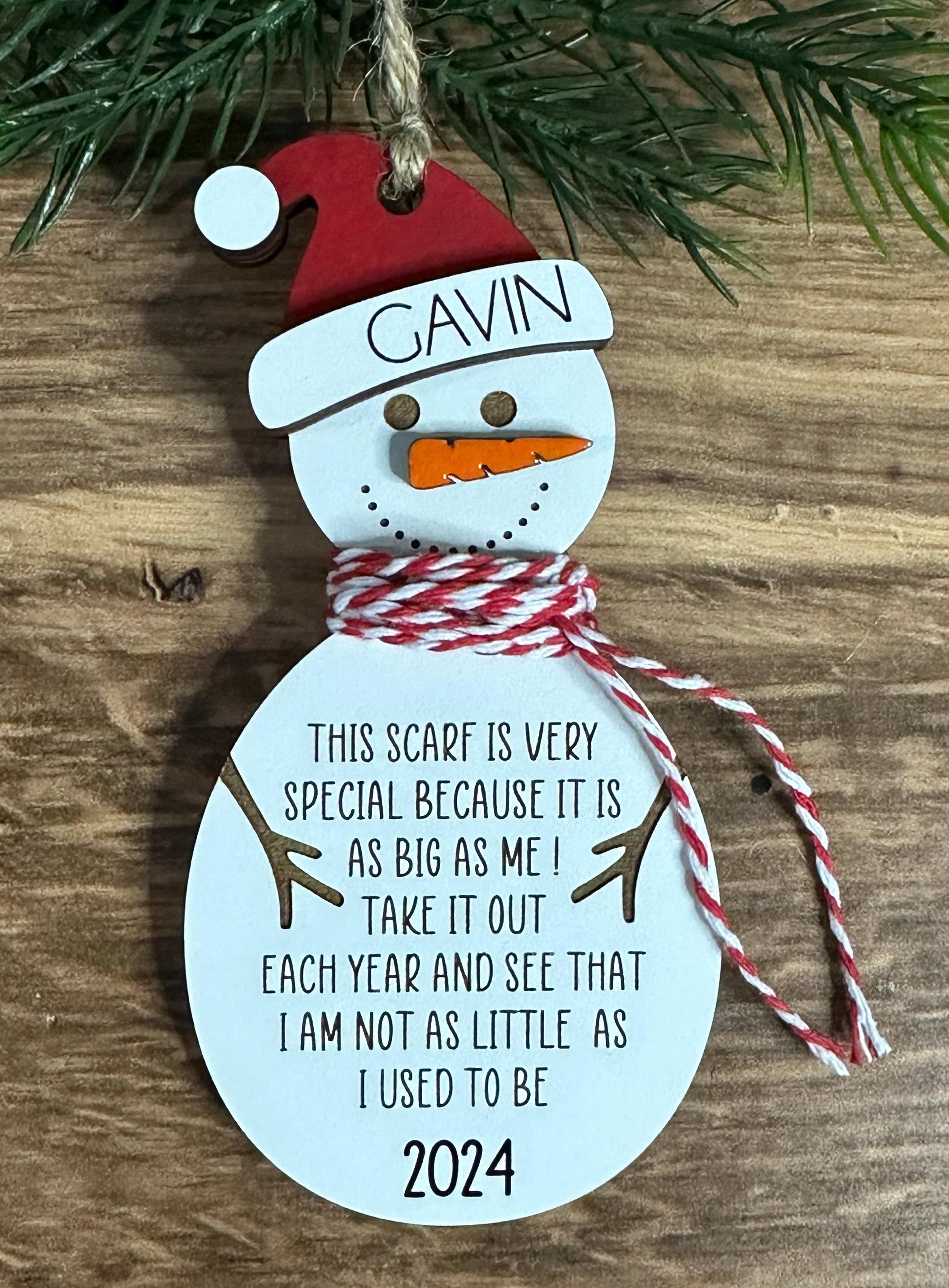 2025 Personalized Child's Height Ornament/personalized Snowman Ornament ...