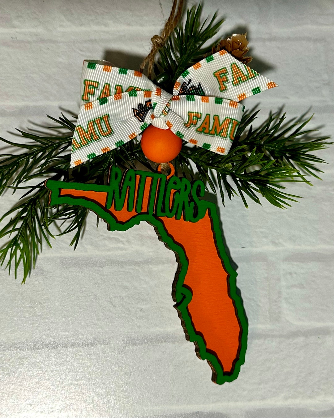 Florida A & M University Christmas Ornament/famu Ornament/famu Rattlers ...