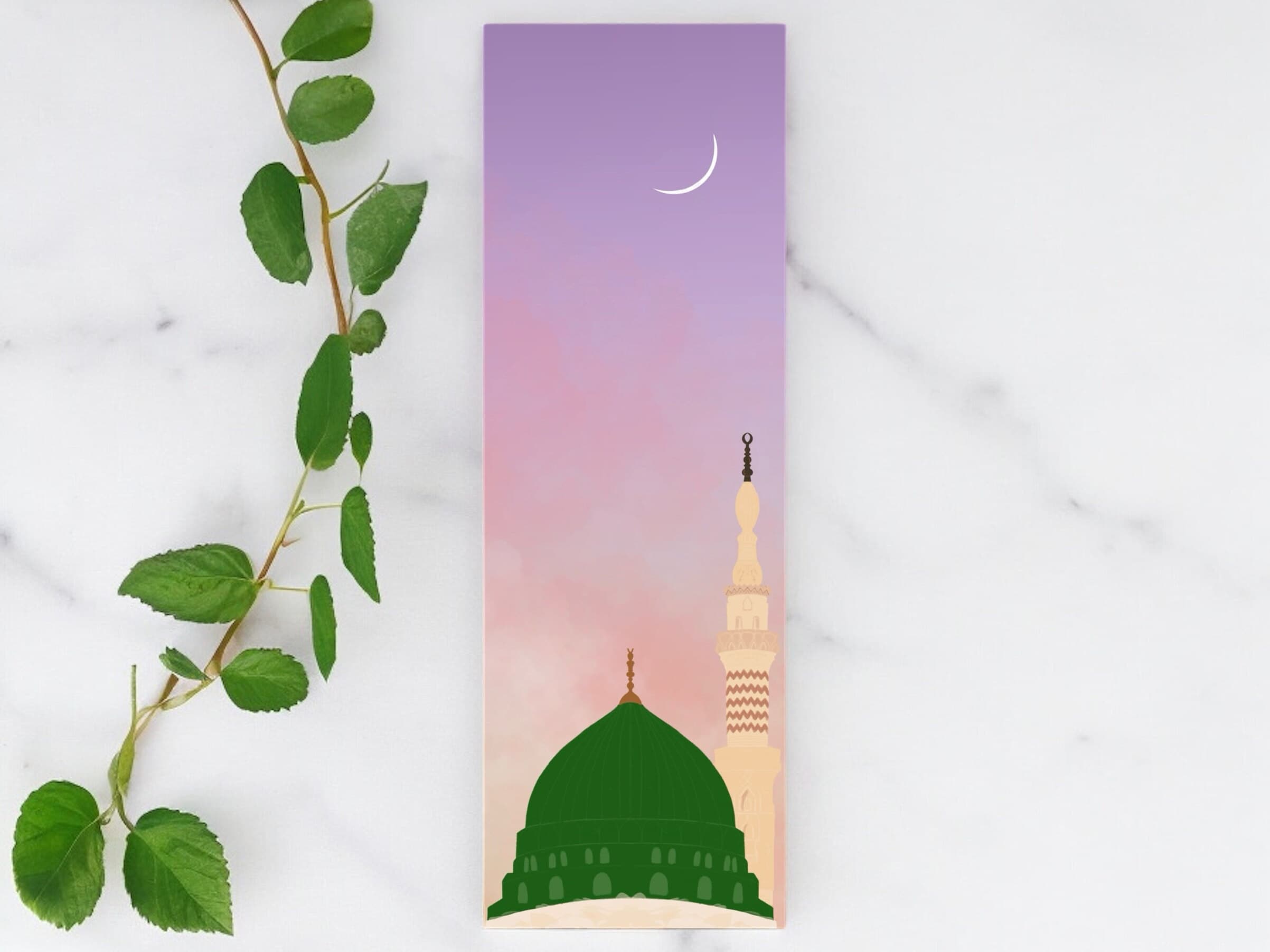 Mosque Bookmark Bookmarks Muslim Bookmarks Masjid an Nabawi Islamic ...