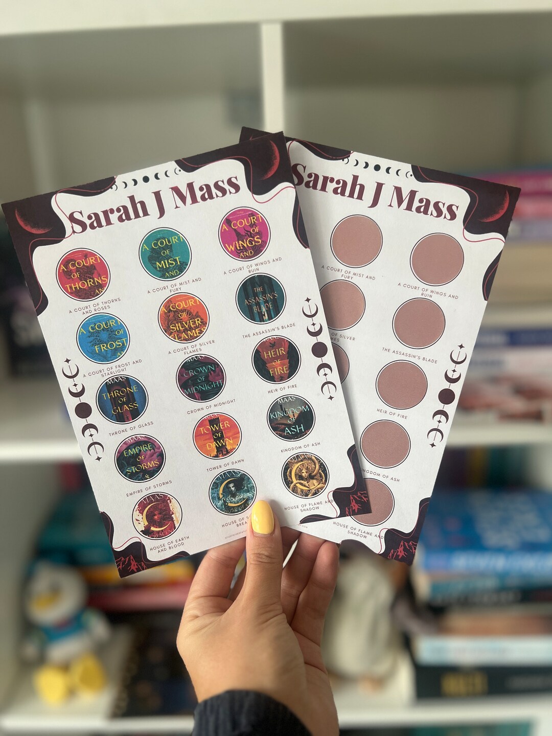 SARAHJMASS BOOKTOK POSTERS Scratch off Stickers Book Recommendations ...