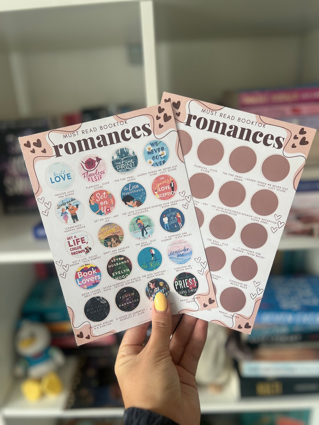 ROMANCE BOOKTOK POSTERS Scratch off Stickers Book Recommendations Tbr ...