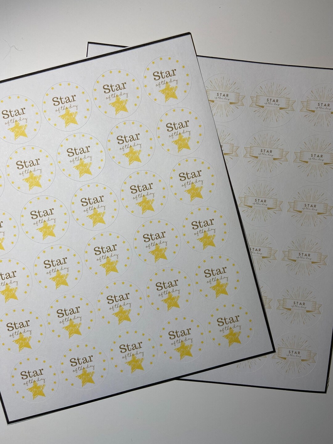 STAR of the Day Stickers Teacher Stickers Planner Stickers Reward ...
