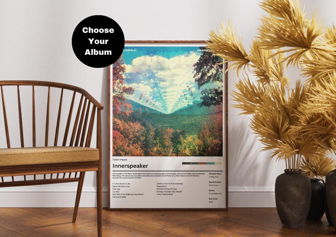 Custom Album Cover Print Minimal Poster Choose Your Own Album Custom ...