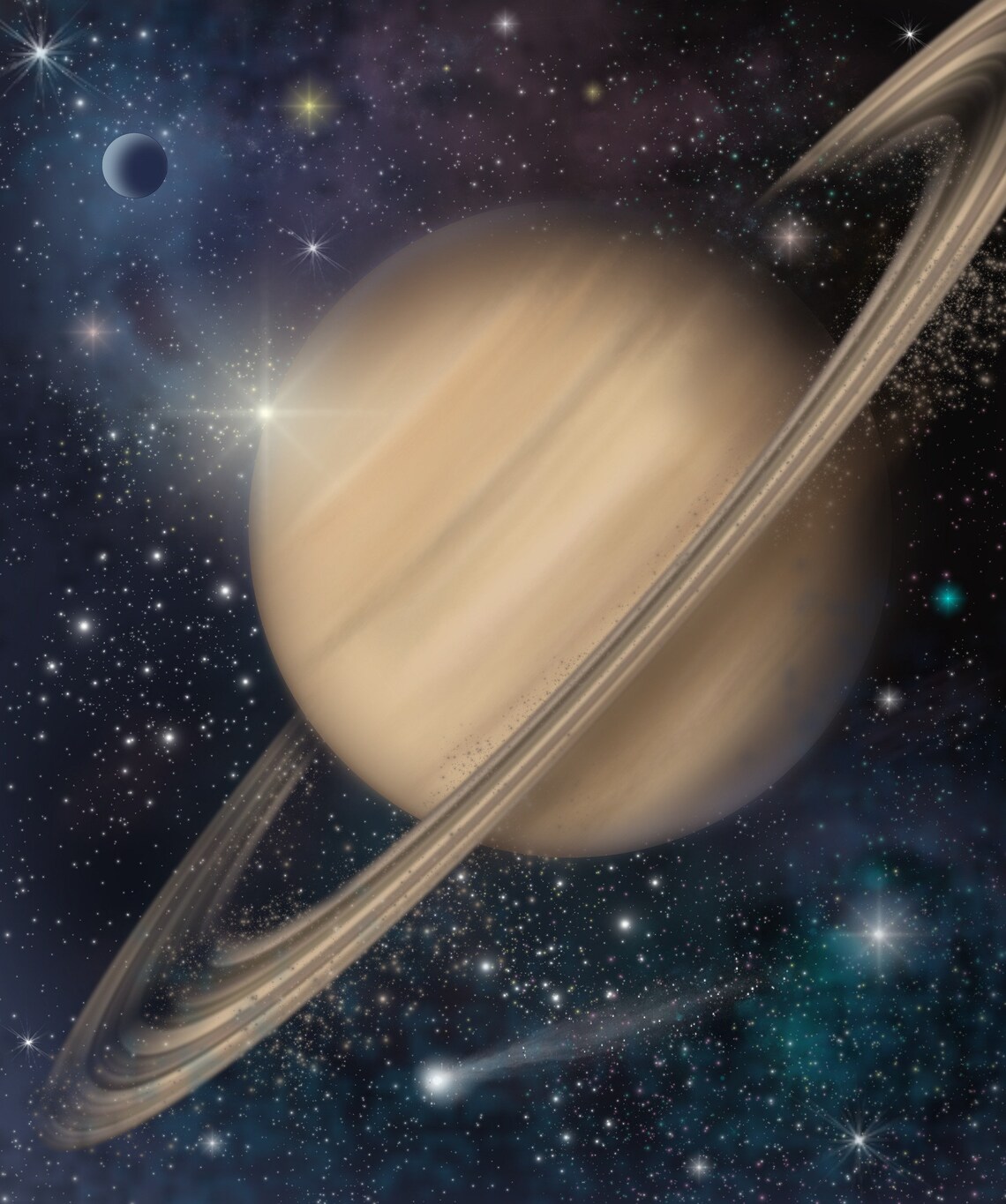 Saturn Planet | Bar Decor | Saturn Wall Art | Space Wall Art | Saturn ...