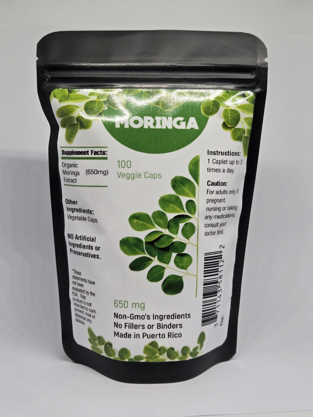 Natural Moringa Capsules Extract by Prorganics - Etsy