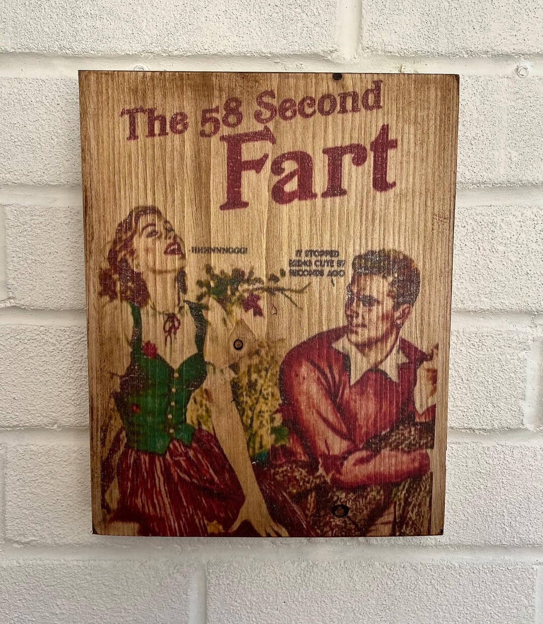 The 58 Second Fart Sign - Etsy