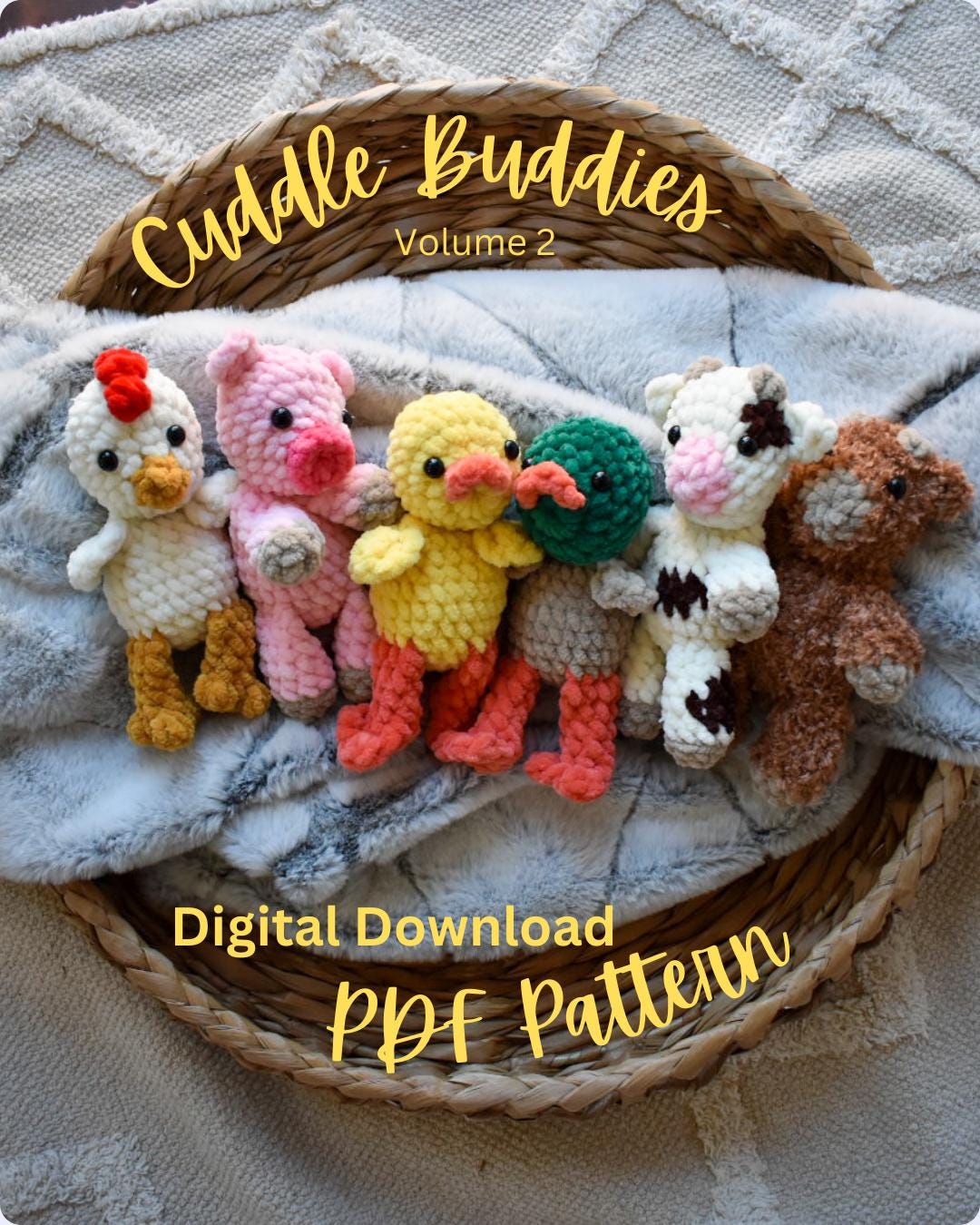 Cuddle Buddies Volume 2 Crochet Pattern, PDF DOWNLOAD ONLY - Etsy