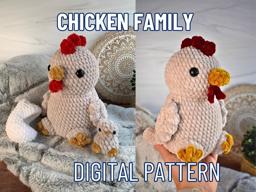 Chicken Family Crochet Pattern, PDF DOWNLOAD ONLY - Etsy