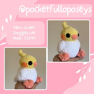 Cockatoo & Cockatiel Crochet Pattern, PDF DOWNLOAD ONLY - Etsy