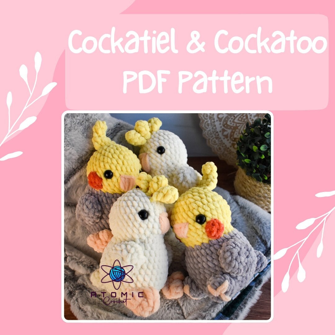 Cockatoo & Cockatiel Crochet Pattern, PDF DOWNLOAD ONLY - Etsy