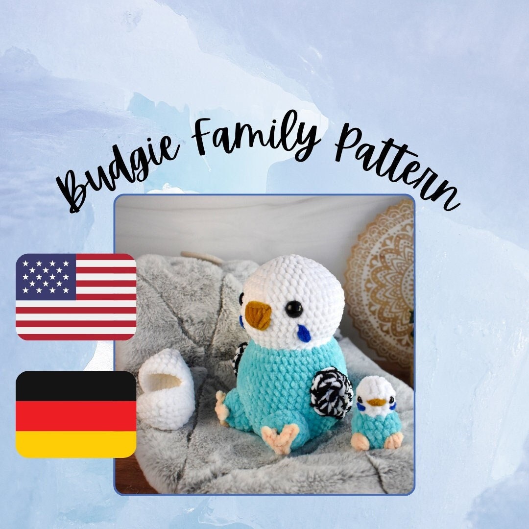 Budgie Family Crochet Pattern, PDF DOWNLOAD ONLY - Etsy