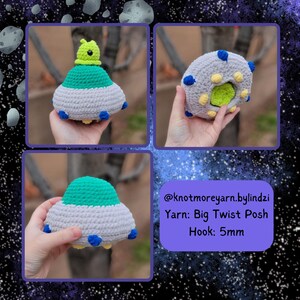 No-sew UFO and Alien Crochet Pattern, PDF DOWNLOAD - Etsy