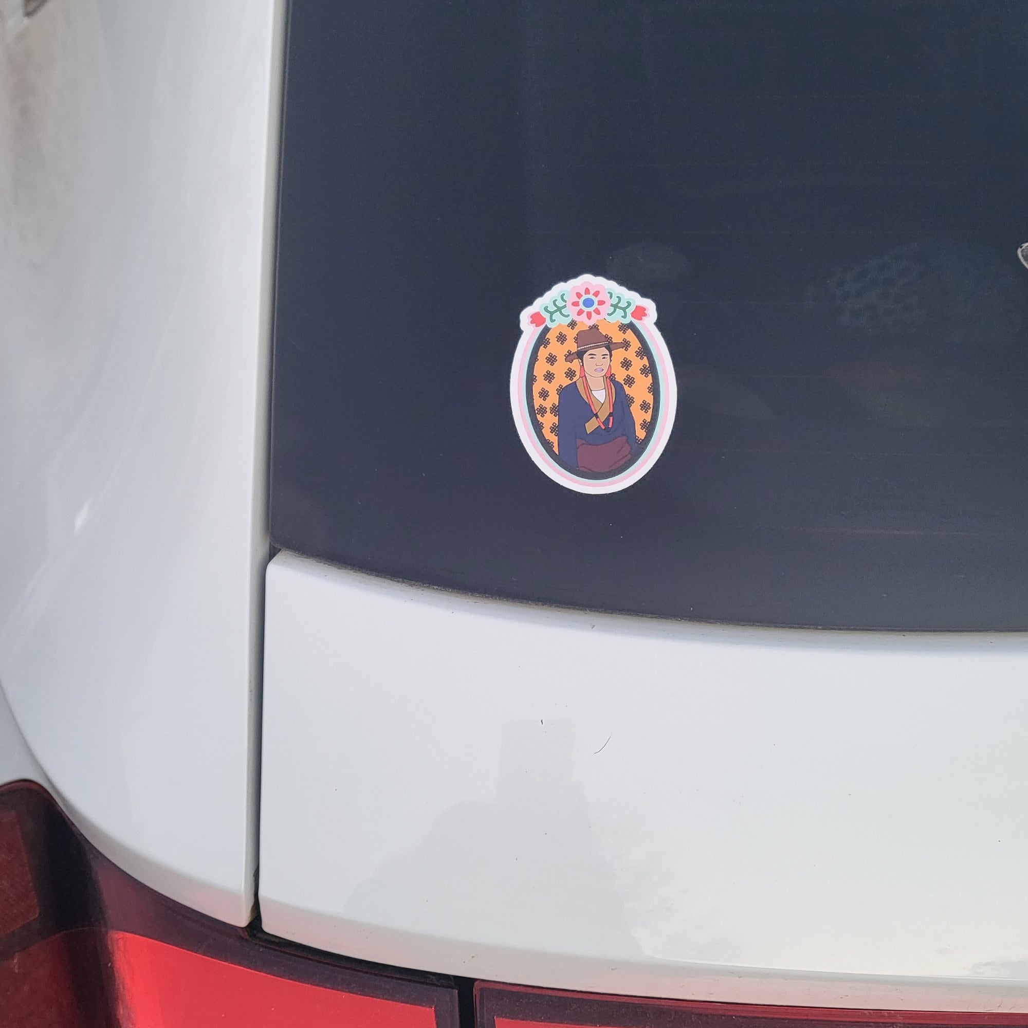 Tibetan Girl Sticker| Stickers, Decals, Laptop Stickers, Hydroflask ...