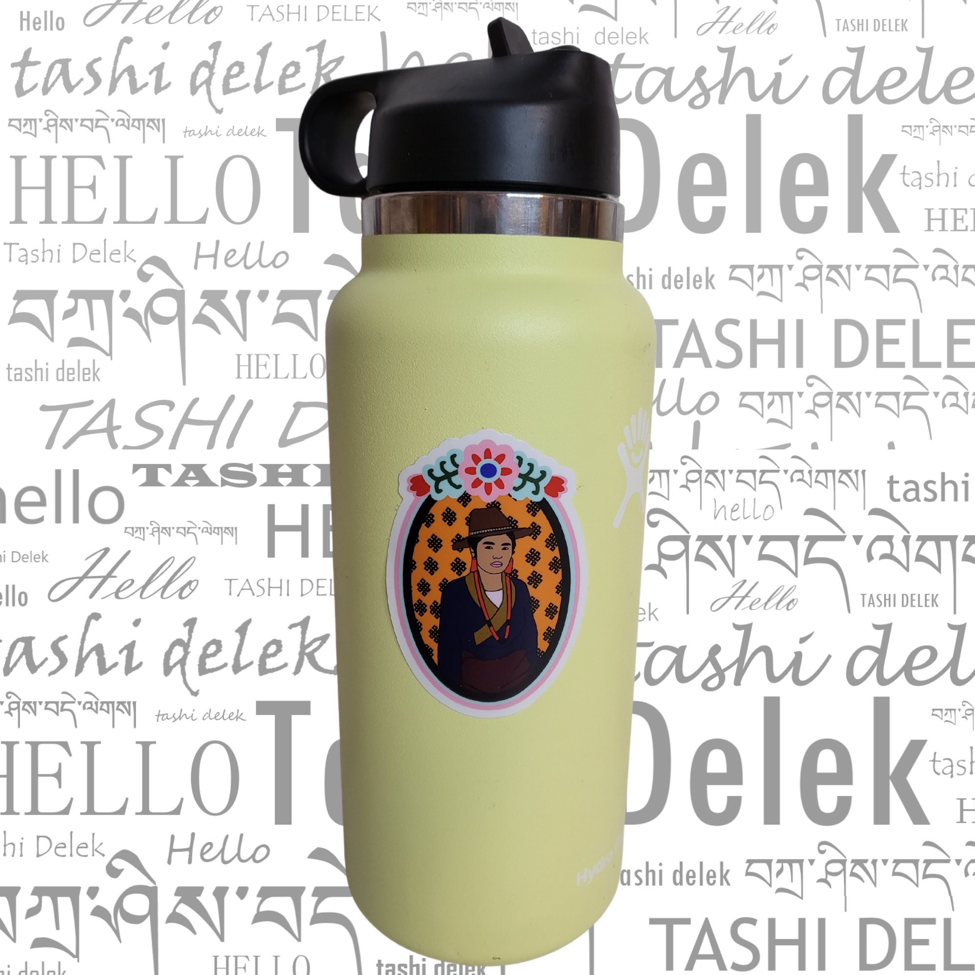 Tibetan Girl Sticker| Stickers, Decals, Laptop Stickers, Hydroflask ...