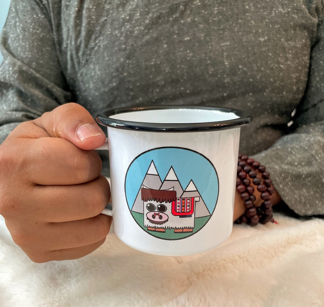 Campfire Yak Mug| Mugs, Children’s Mug, Tibetan Mugs, Tibetan Image ...