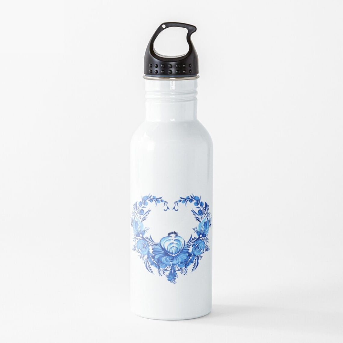 Digital Download Floral Heart PNG Blue Flower Heart Valentine Clipart ...