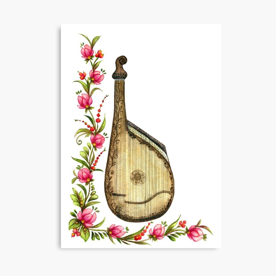 Digital Download Ukrainian Bandura, Petrykivka Art, Musik and Flowers ...