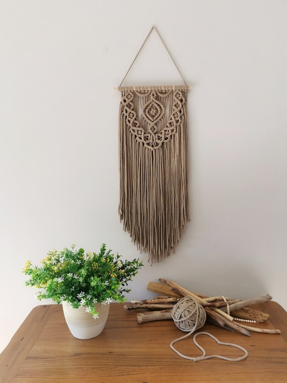 Bohemian Macrame Wall Hanging Home Decor Wall Decorations - Etsy