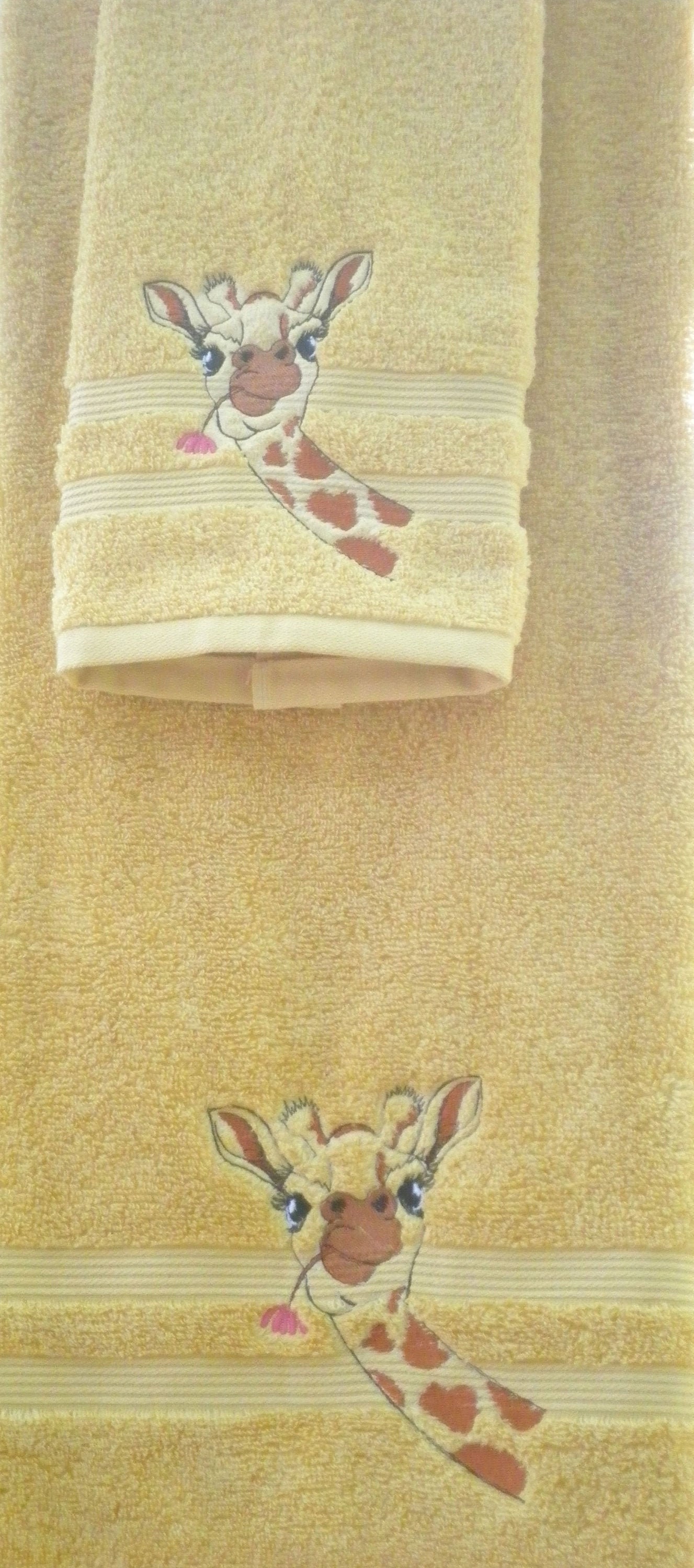Giraffe Bath Towels