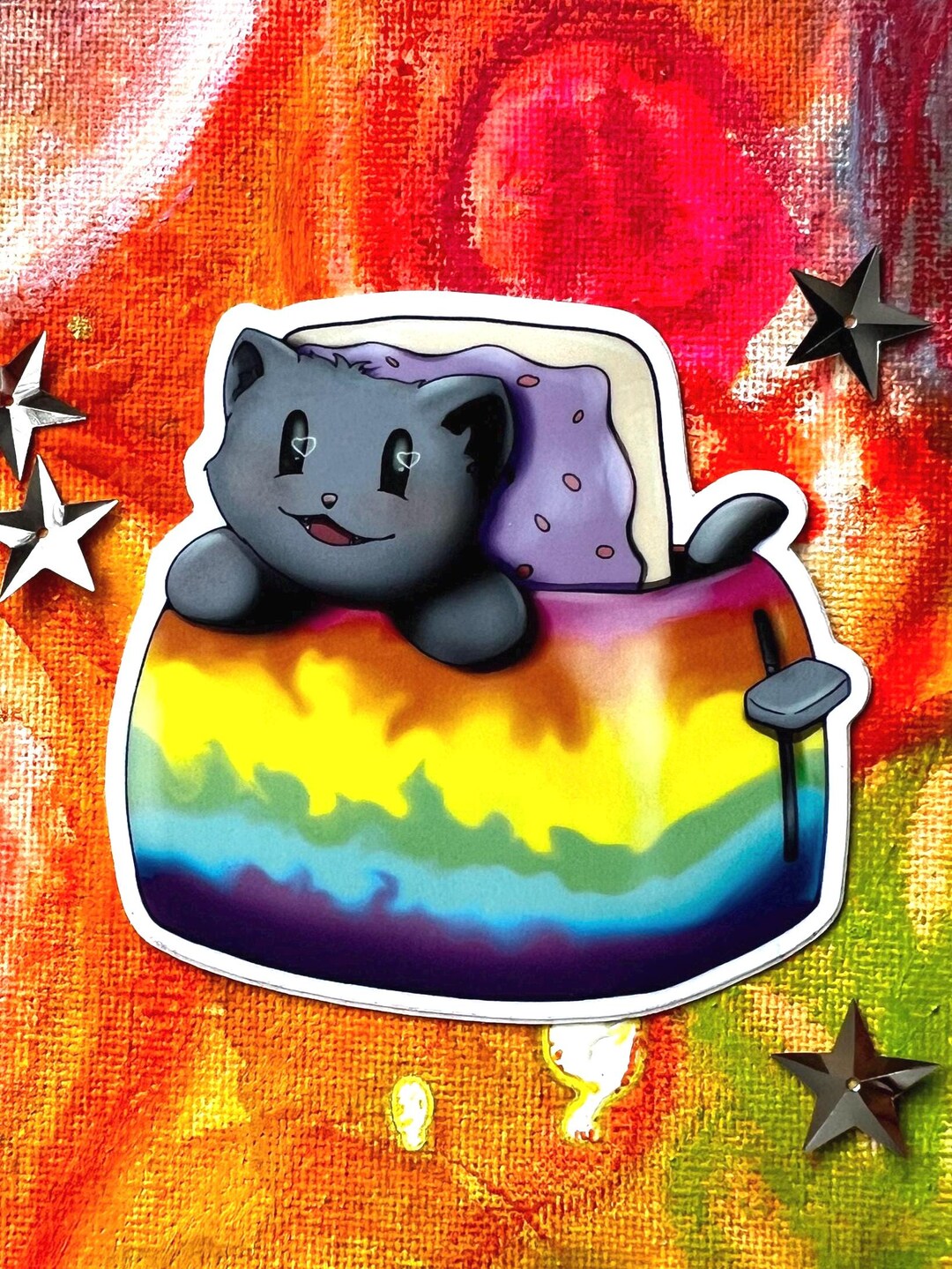 Nyan Cat Potart Cat Waterproof Sticker - Etsy