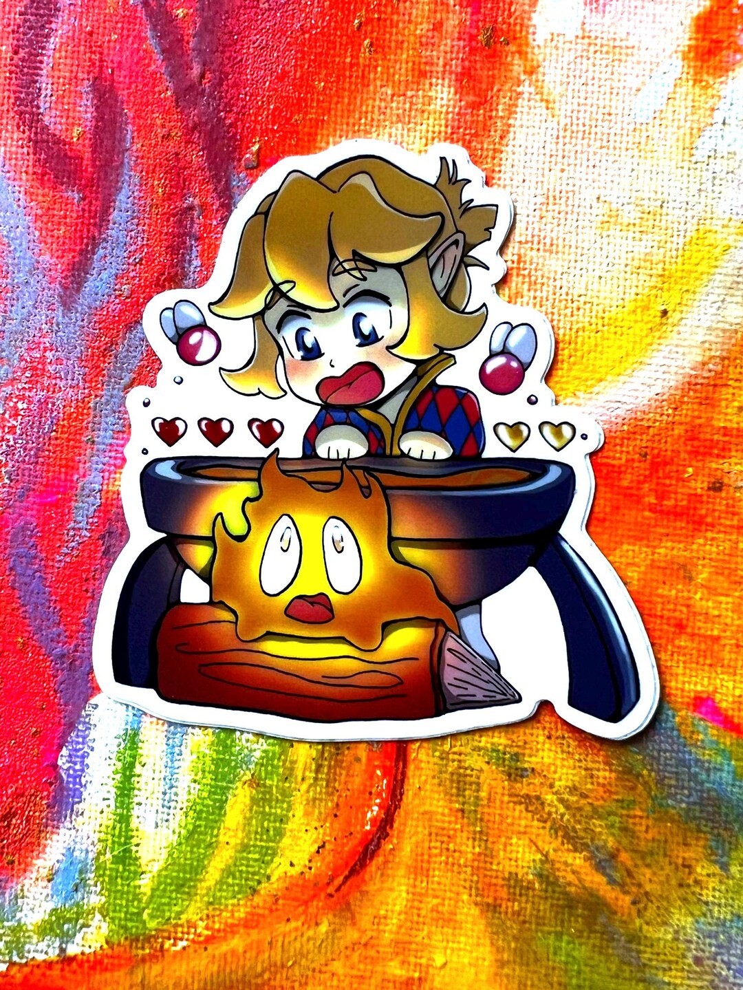 BOTW Link Dressed as Howl Cooking Waterproof Sticker - Etsy