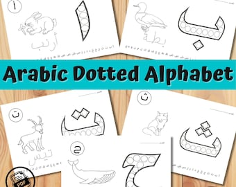 Colourful Arabic Letter Forms Alphabet Do-a-dot Activity - Etsy