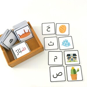Arabic Beginning Sounds Matching, Printable Language Activity ...