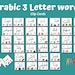 Arabic 3-letter Word Reading Cards: Montessori Vocabulary Practice (PDF ...