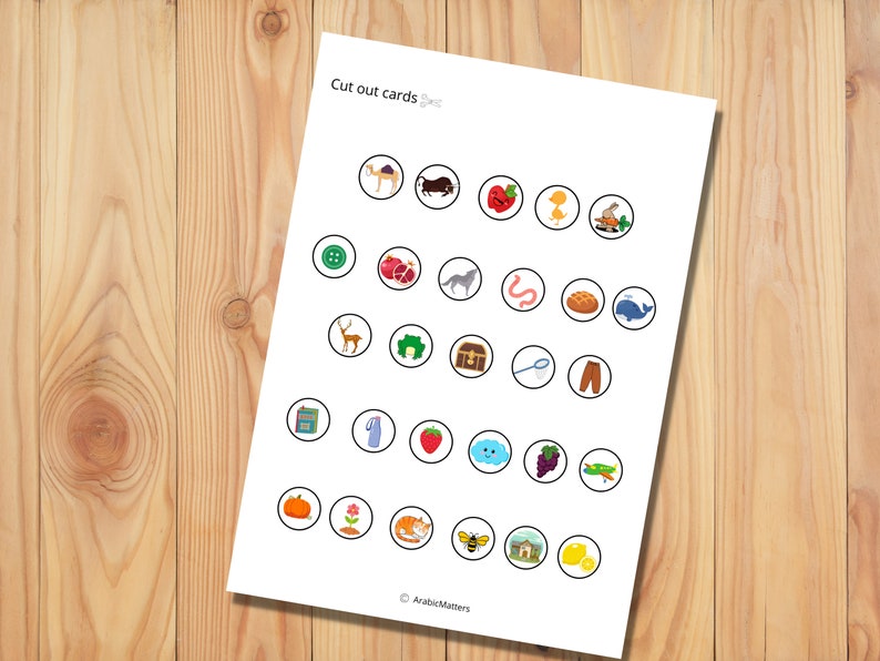 Arabic Alphabet Beginning Sounds Matching Velcro Mat-preschool ...