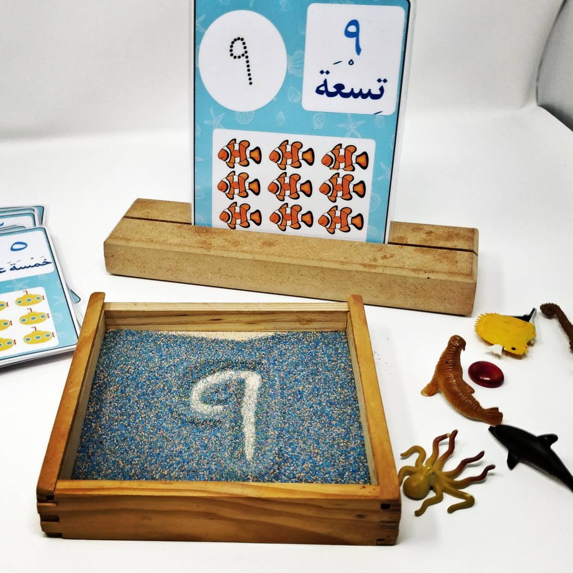 1-20 Arabic Numbers Tracing Cards, Arabic Numbers Flashcards, Learning ...