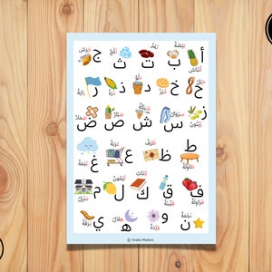 Arabic Beginning Sounds Matching Printable Language Activity - Etsy