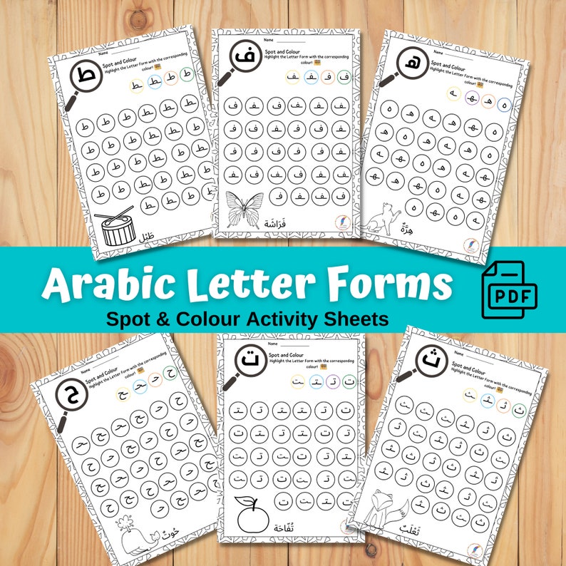 Lets Find the Letter,arabic Letter Forms, Connecting Letters ...