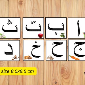 Arabic Alphabet Tracing Cards, Learn to Write the Letters, Alphabet ...