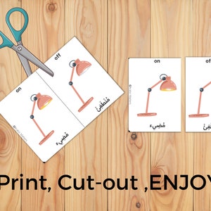 Arabic Words Opposites, Matching Activity, 20 Pairing Cards, Memory ...