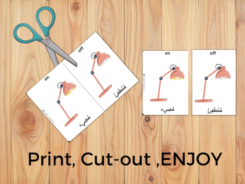Arabic Words Opposites Matching Activity 20 Pairing Cards - Etsy