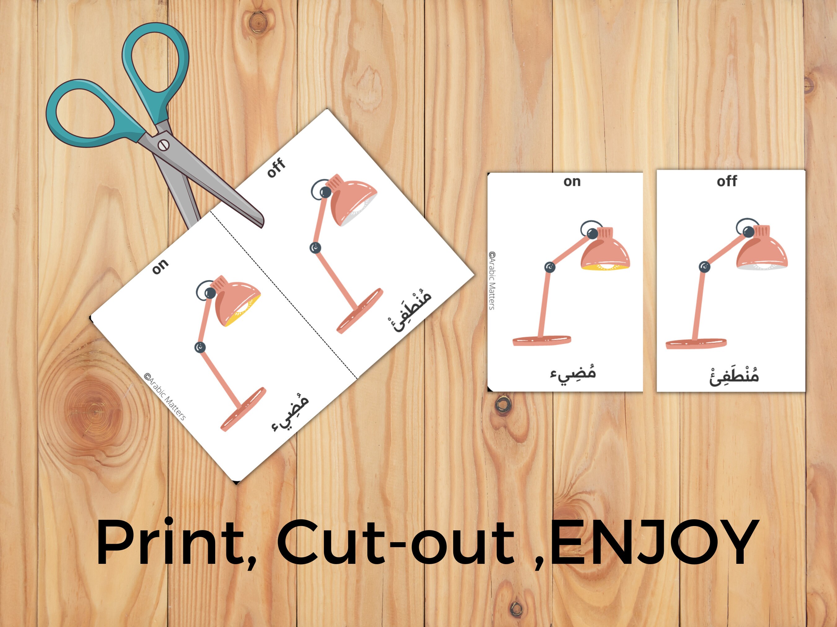 Arabic Words Opposites Matching Activity 20 Pairing Cards - Etsy