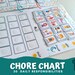 Arabic Kids Chore Chart: Daily Routine, Visual Activity Cards (digital ...