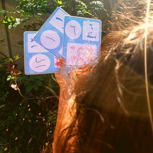 1-20 Arabic Numbers Tracing Cards, Arabic Numbers Flashcards, Learning ...