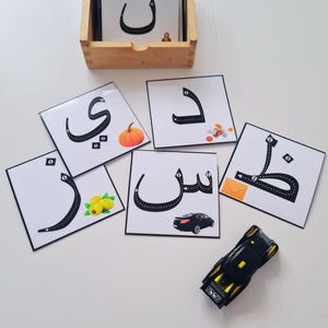 Arabic Alphabet Tracing Cards, Learn to Write the Letters, Alphabet ...