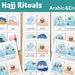 Hajj Rituals Flashcards, Step by Step Hajj Cards, Hajj Journey for Kids ...