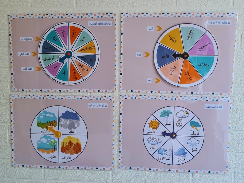 My Arabic Morning Bundle Hijiri Calendar Days of the Week - Etsy