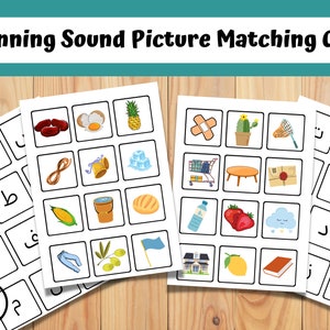 Arabic Beginning Sounds Matching, Printable Language Activity ...
