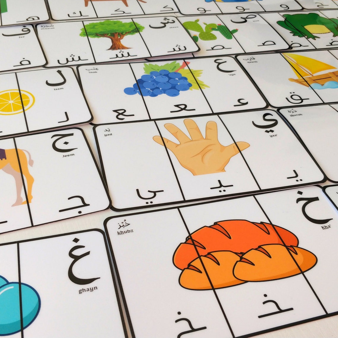 Arabic Alphabet 3 Letter Form Puzzles First Middle and Last - Etsy