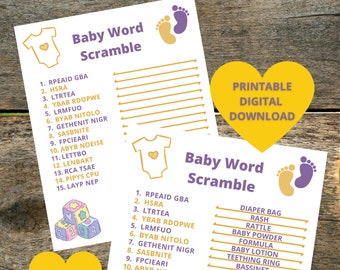 Baby Shower Games Gender Reveal Party Games Unisex Boy or - Etsy