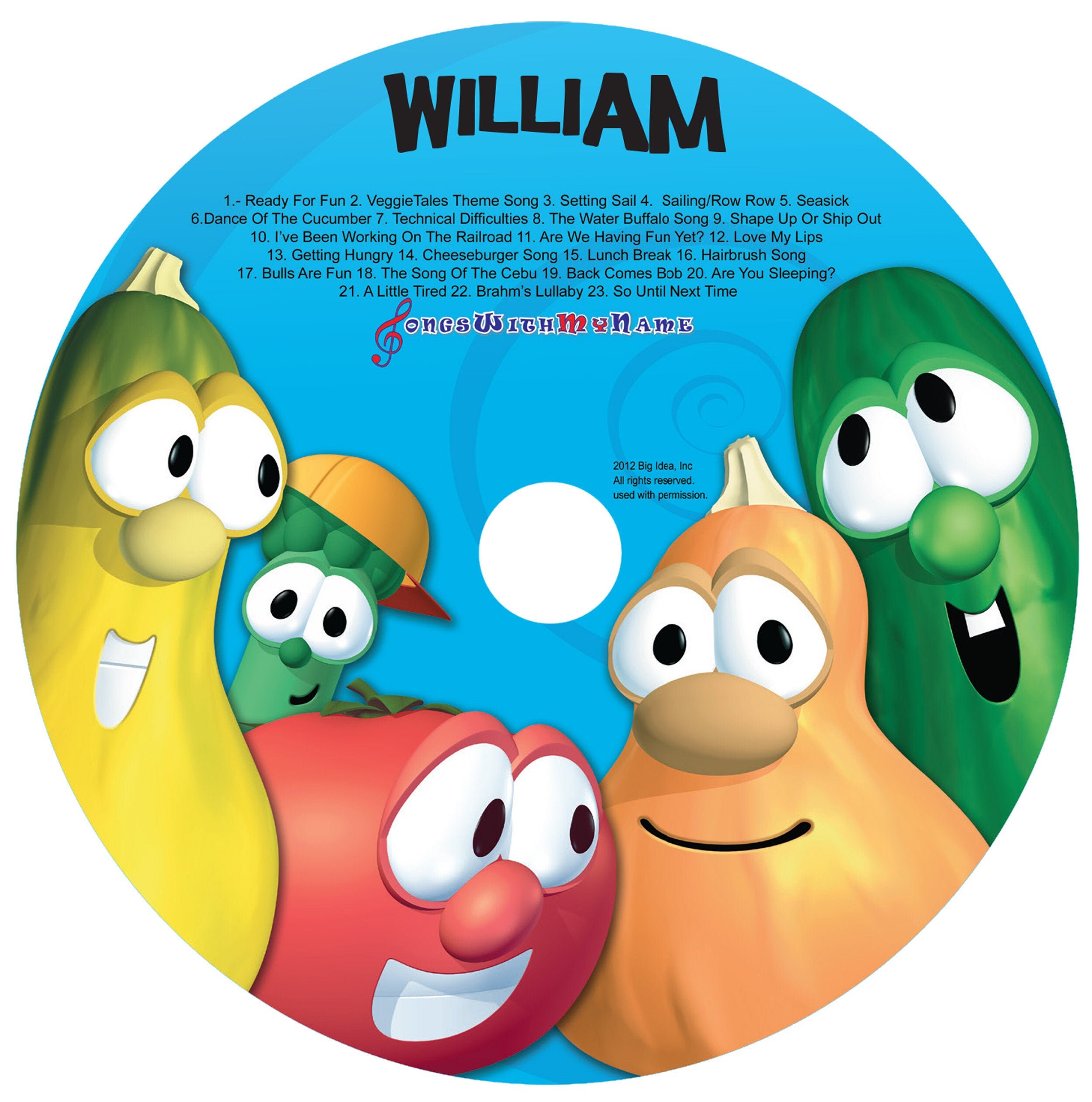 Veggietales™ Silly Songs Personalized CD - Combo Name Sung/said 47 ...