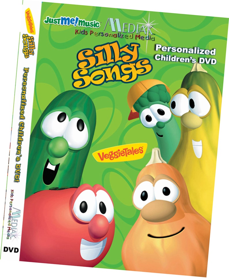 Combo Veggietales™ Silly Songs Personalized Cartoon Video DVD and ...
