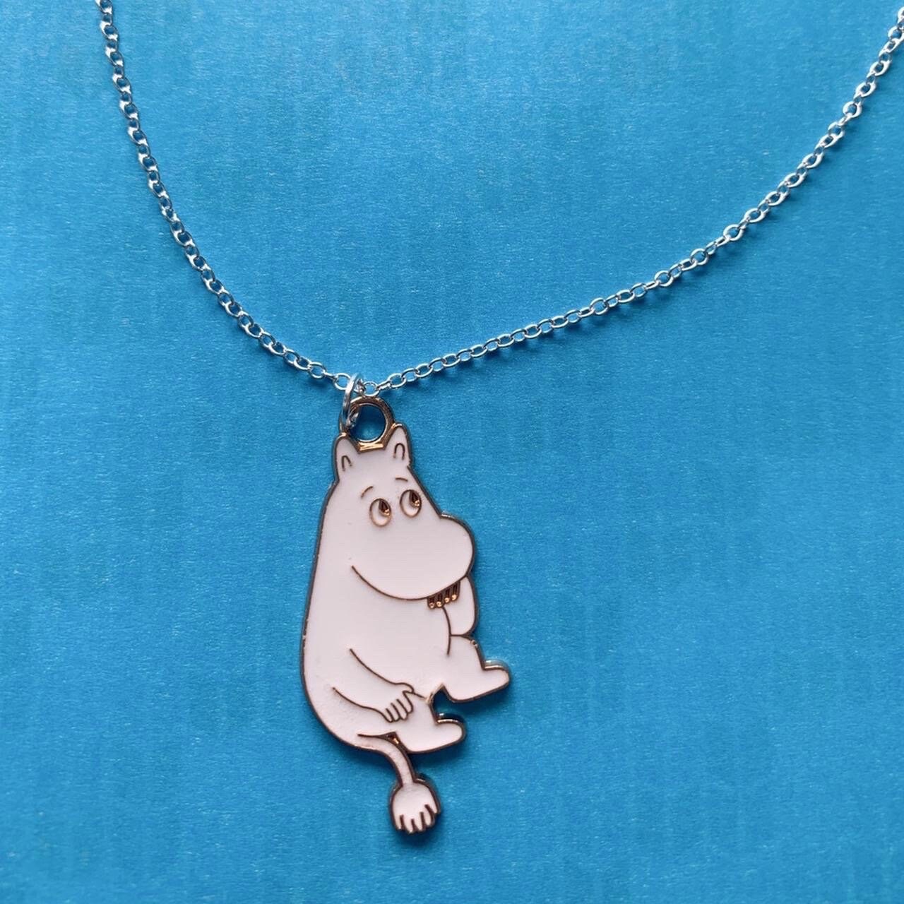 Handgemachter silberner Mumin Troll